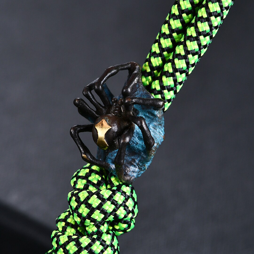 Paracord Bead black Widow Spider Knife Bead-lanyard Bead-edc Bead ...