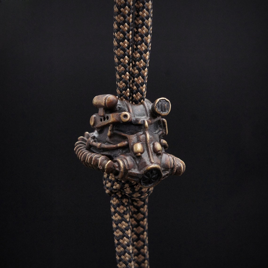 Paracord Bead "chernobyl Radiation Mask" Knife Bead-lanyard Bead-edc ...