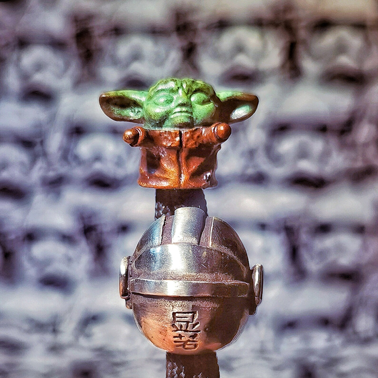 Paracord Bead baby Yoda Floating in a Pod | Etsy