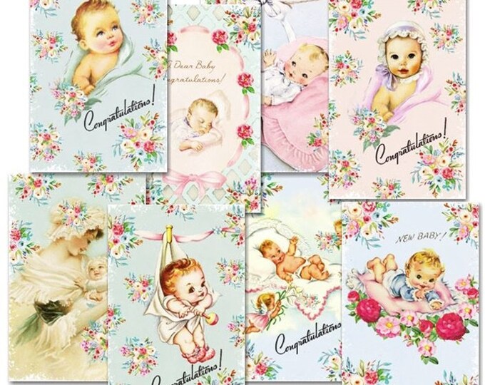 Mini Paper Set, Nostalgia, My Baby, 24 Sheets, 7 X 10.8 Cm, M118 - Etsy
