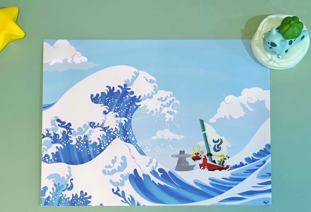 The Great Wave off the Legend of Zelda Wall Art - Etsy
