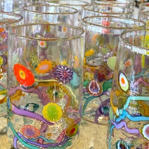 1,single Party Glass. Hand Blown Fun Glassware. Happy Glass,great for ...