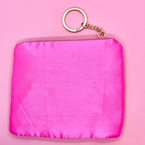 Pink Beaded Coin Purse With Gold Star and Keyring Zipper - Etsy