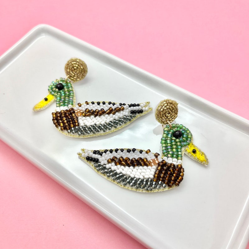 Duck Earrings - Etsy