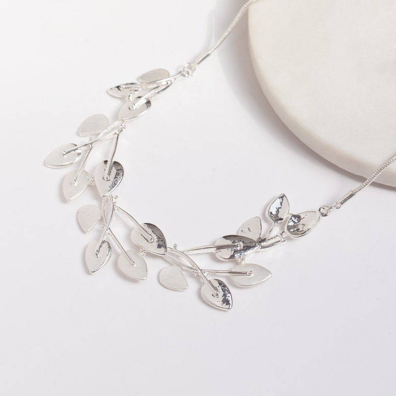 Silver Statement Necklace - Etsy
