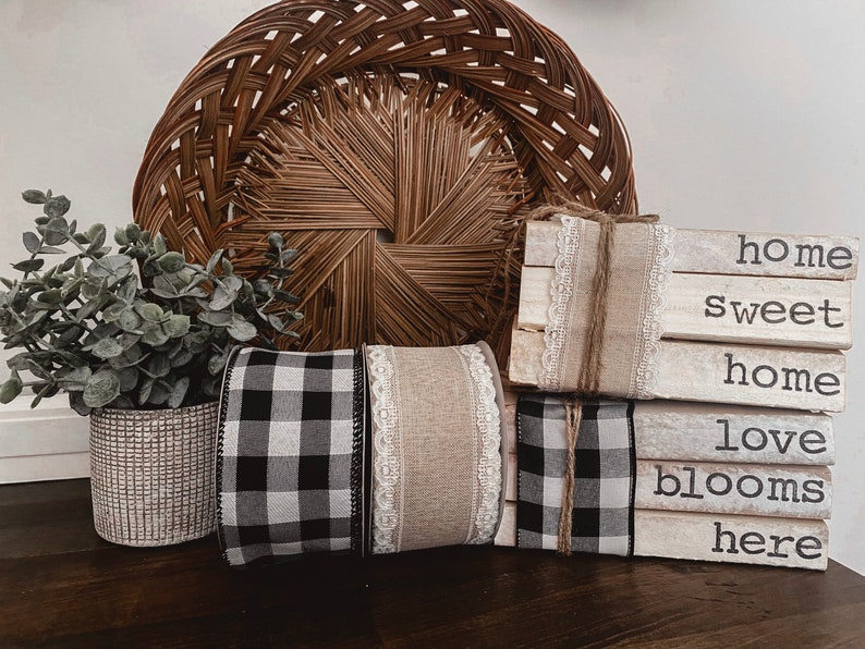 Spring and Easter Book Decor | Stamped Books | Stacked Books Decor ...