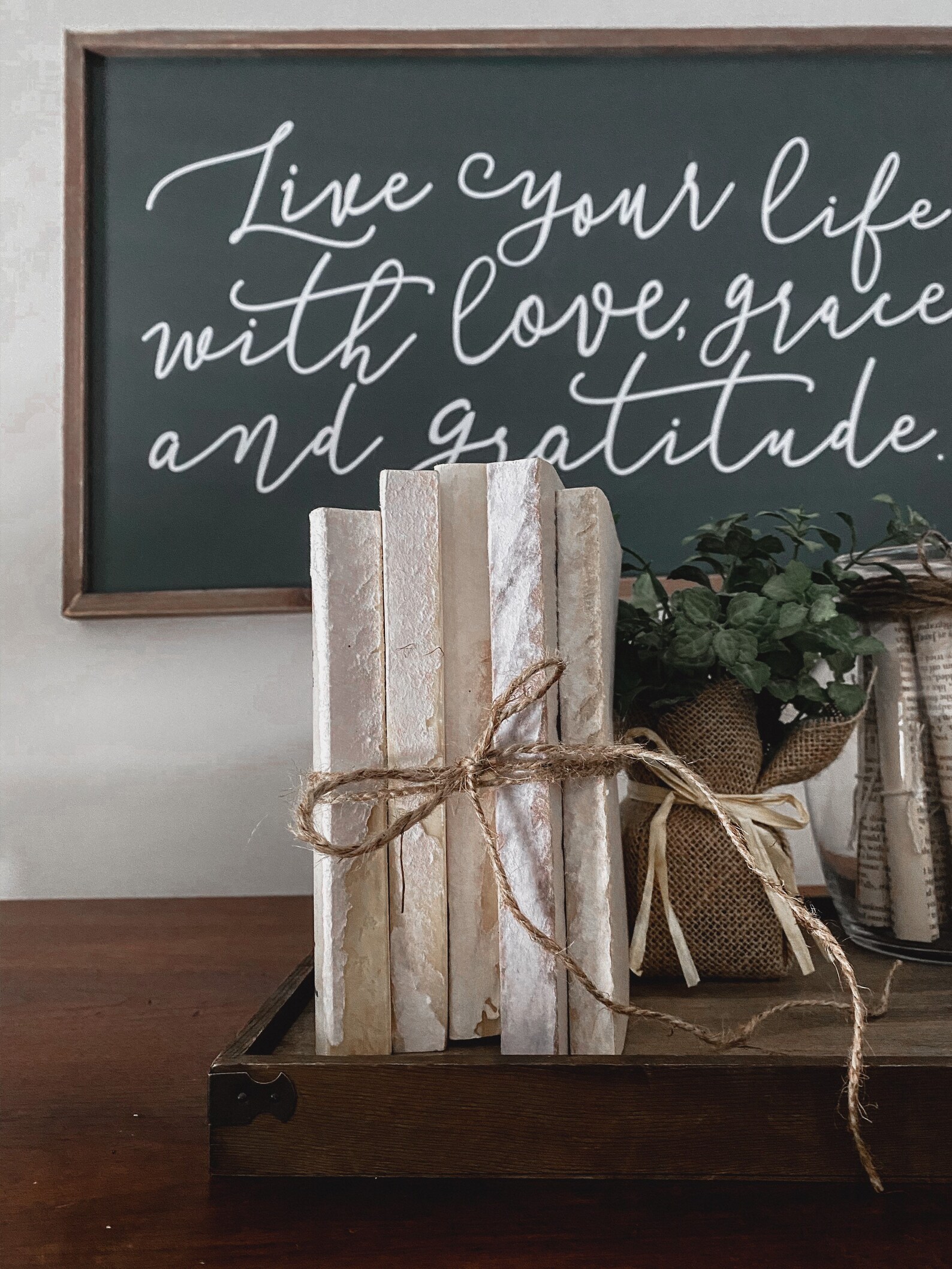 Mid-century Modern Stacked Books Book Decor Boho Decor - Etsy