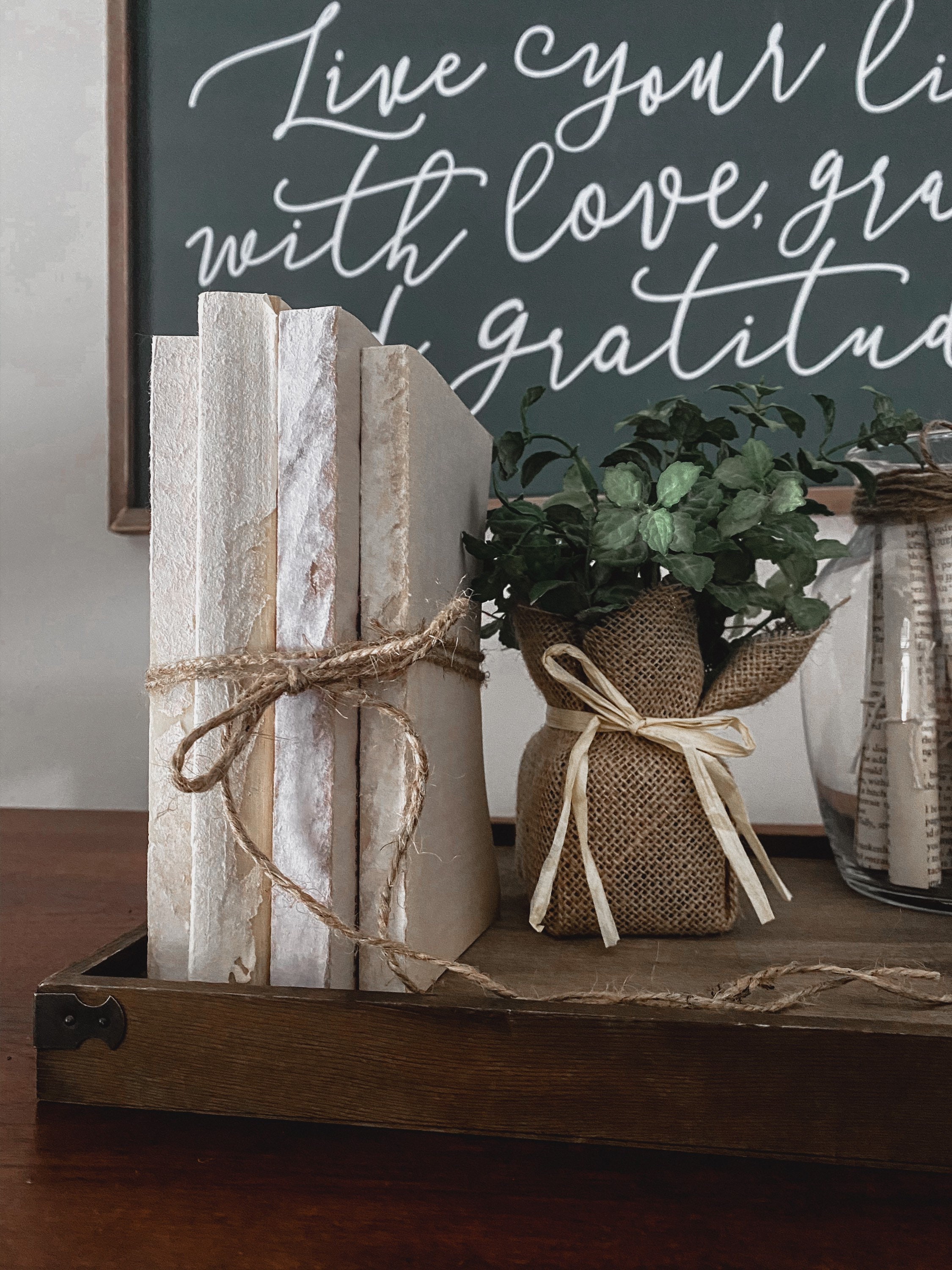 Mid-century Modern Stacked Books Book Decor Boho Decor - Etsy