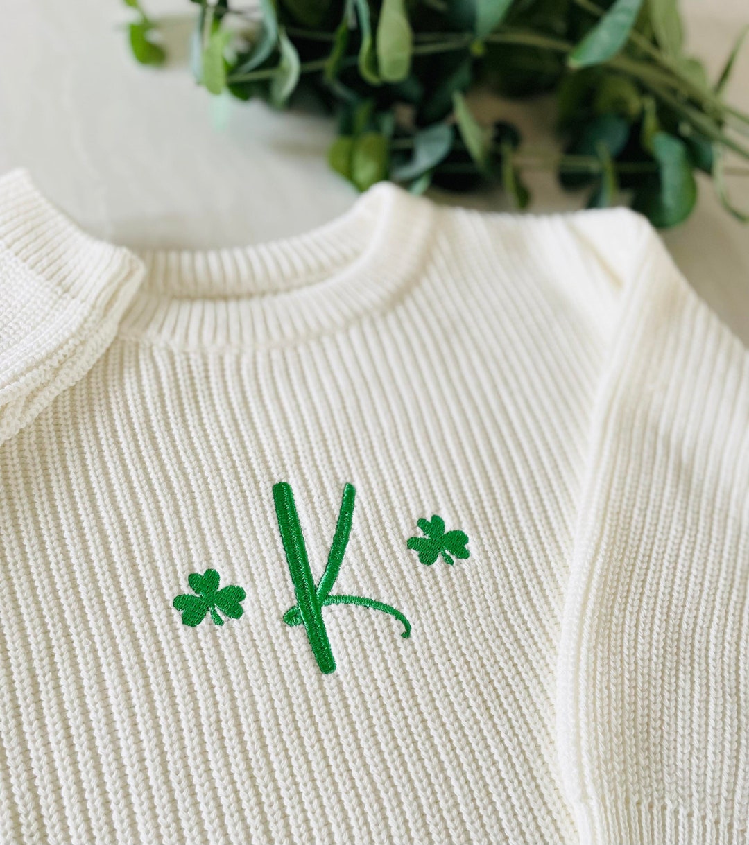 TODDLER ST PATRICKS Day Sweater - Custom St Patricks Shamrock Baby Name ...