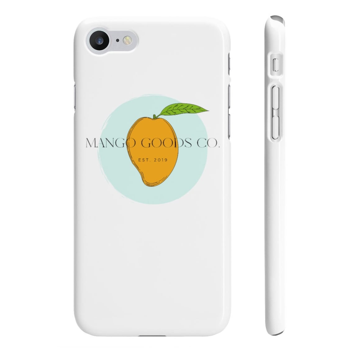 Mango Goods Co iPhone 7 & 8 Caso Blanco - Etsy España