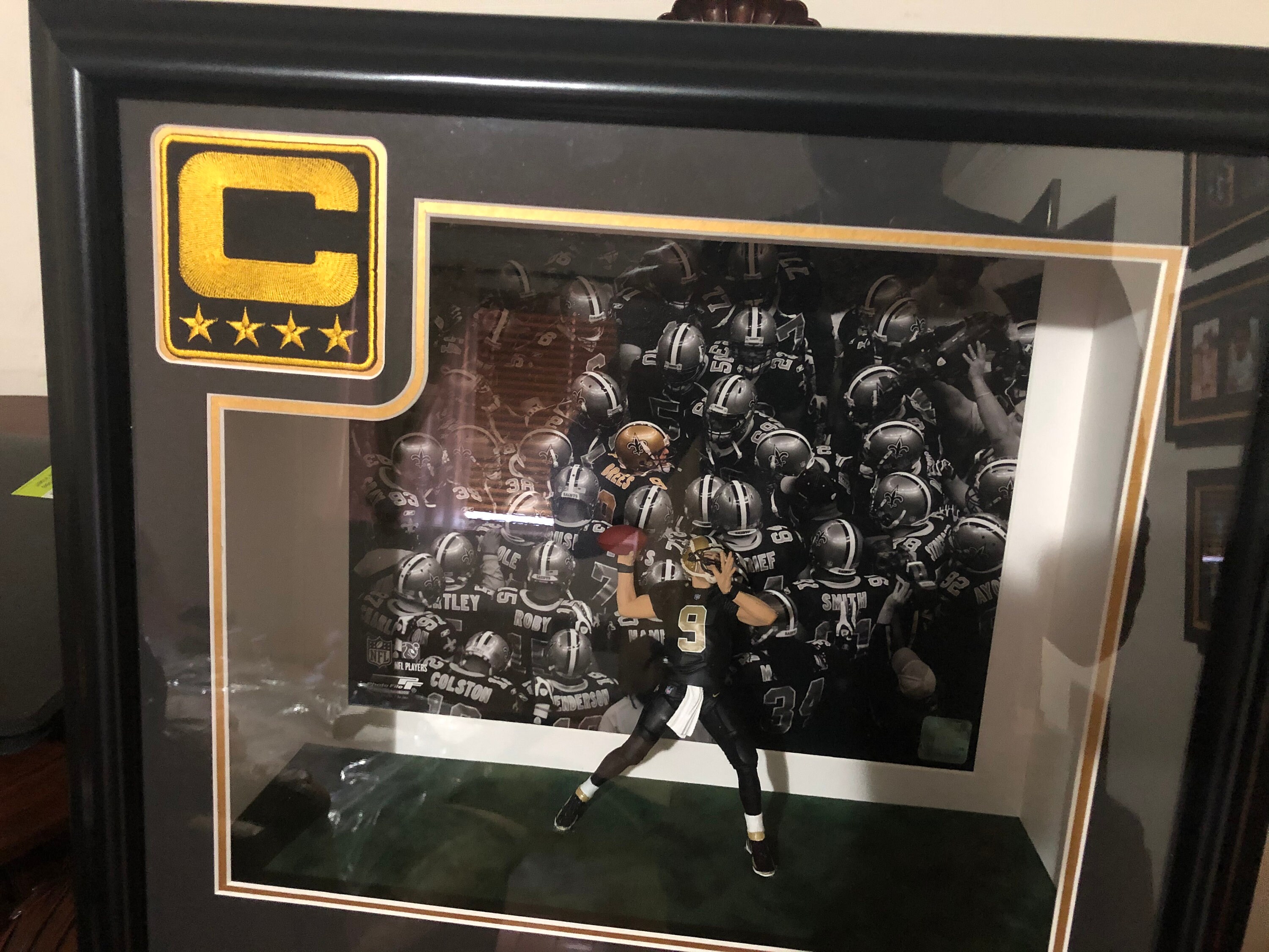 Drew Brees Custom Shadow Box - Etsy
