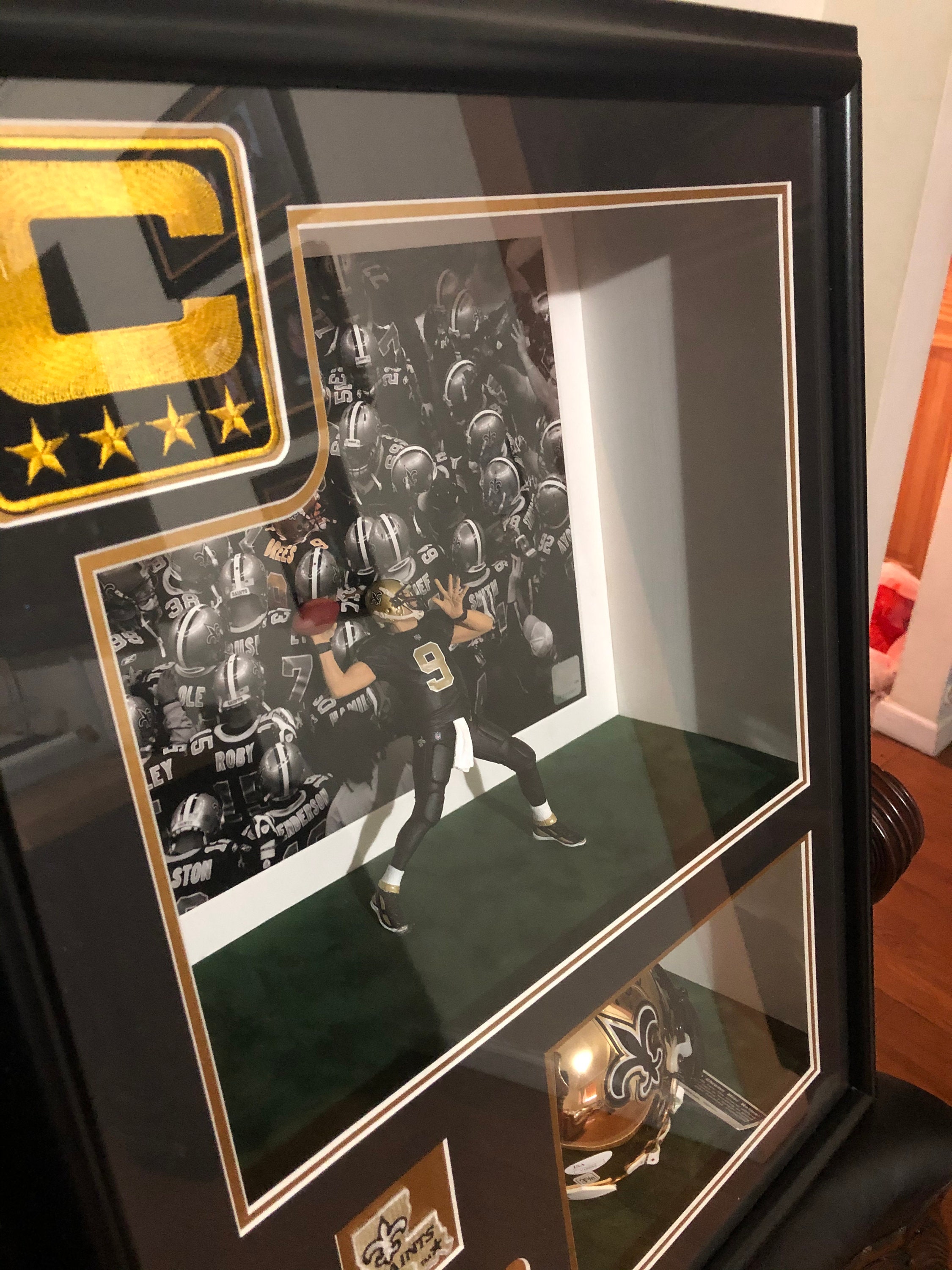 Drew Brees Custom Shadow Box - Etsy