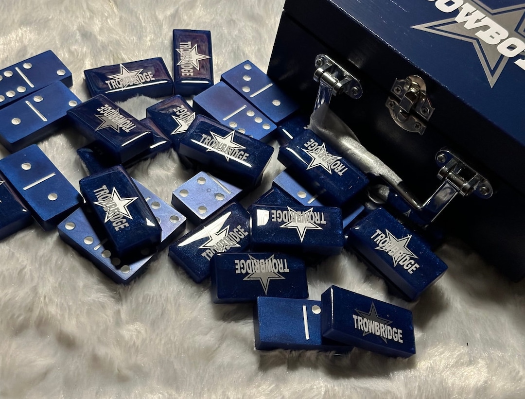 Custom Personalized Resin Domino Set - Etsy