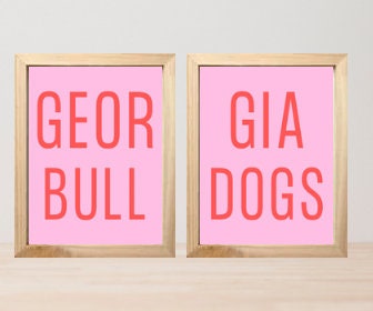 University of Georgia UGA Bulldogs Preppy Prints - Digital Download - Etsy