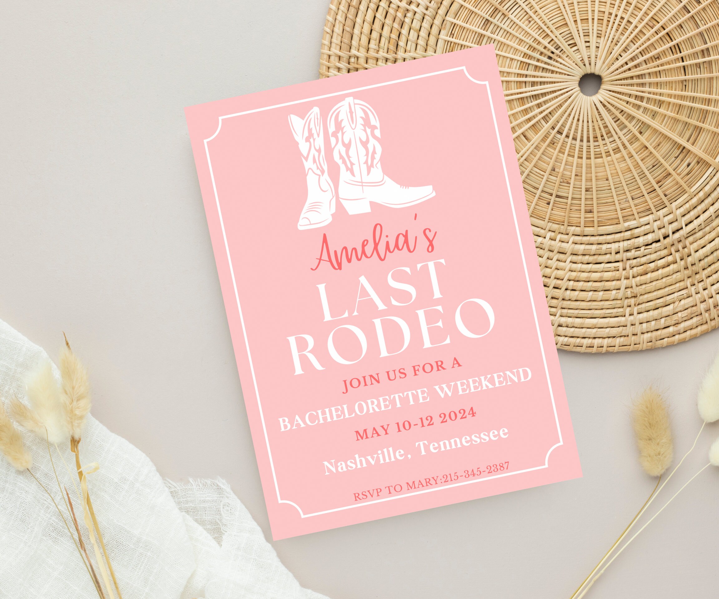 Last Rodeo Bachelorette Party Invitation - Etsy