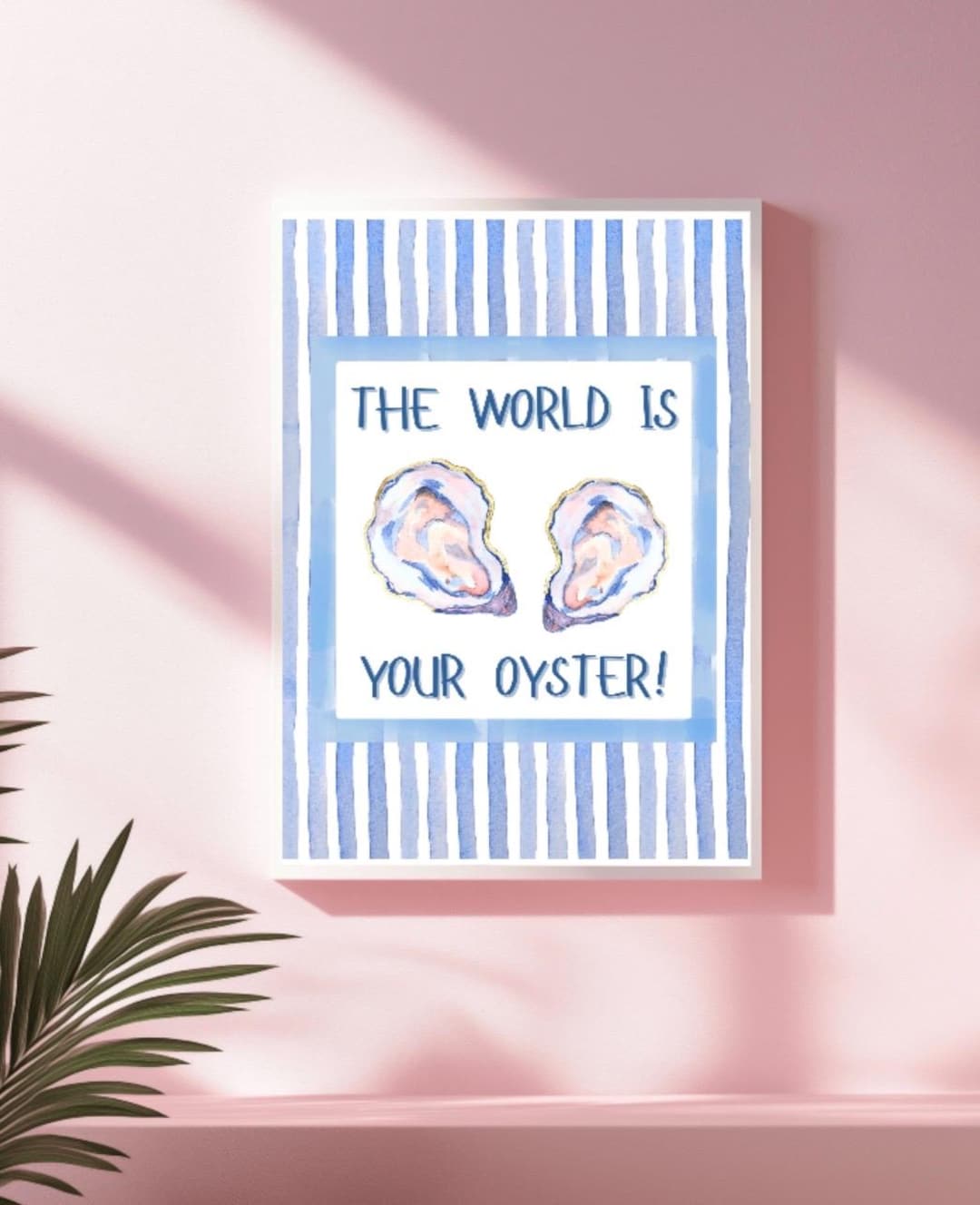 Art Print – Blue Watercolor | Preppy Coastal Grandmillennial - Etsy