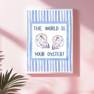 Art Print – Blue Watercolor | Preppy Coastal Grandmillennial - Etsy