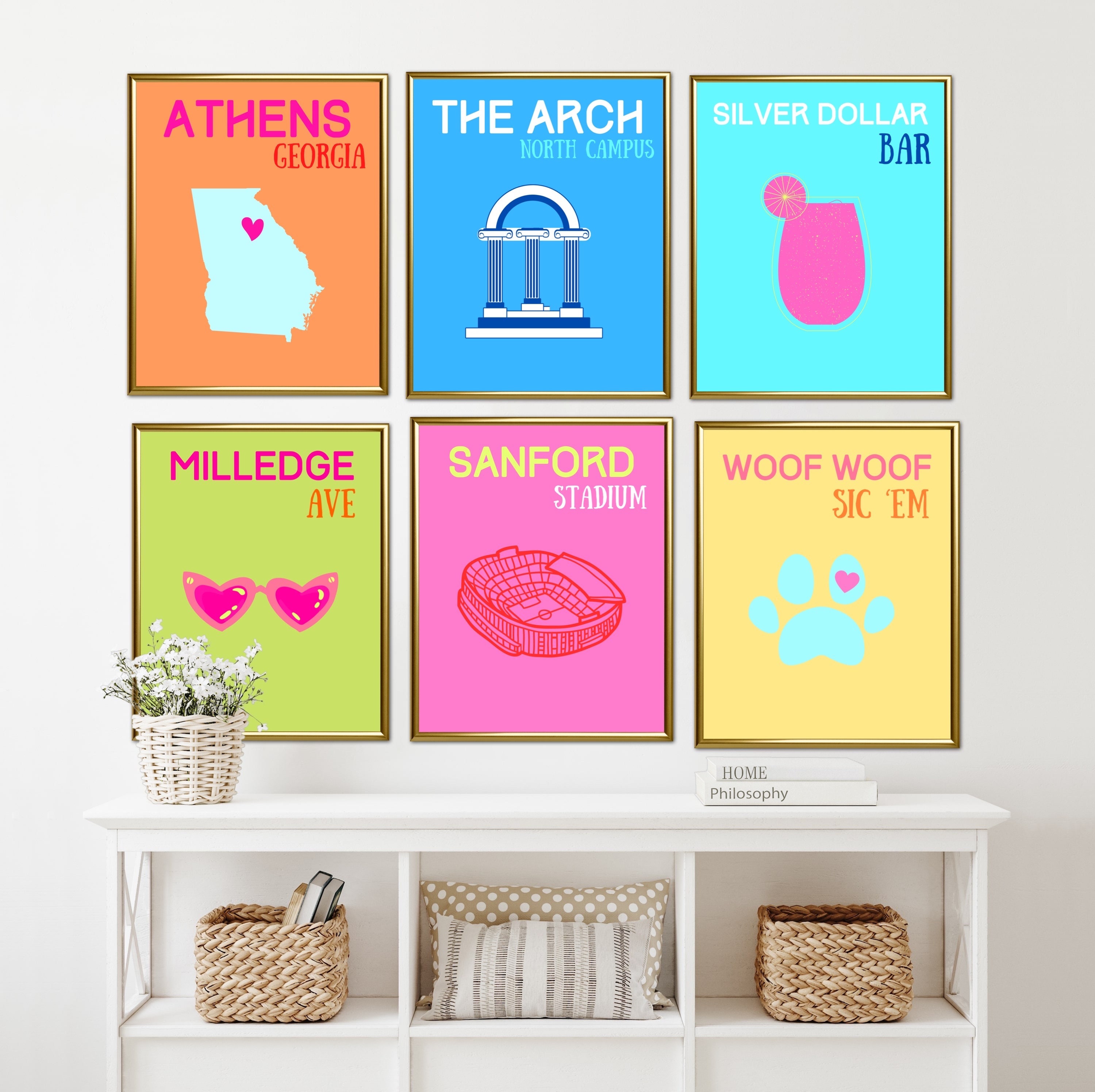 University of Georgia-uga-6 Preppy Art Prints - Etsy