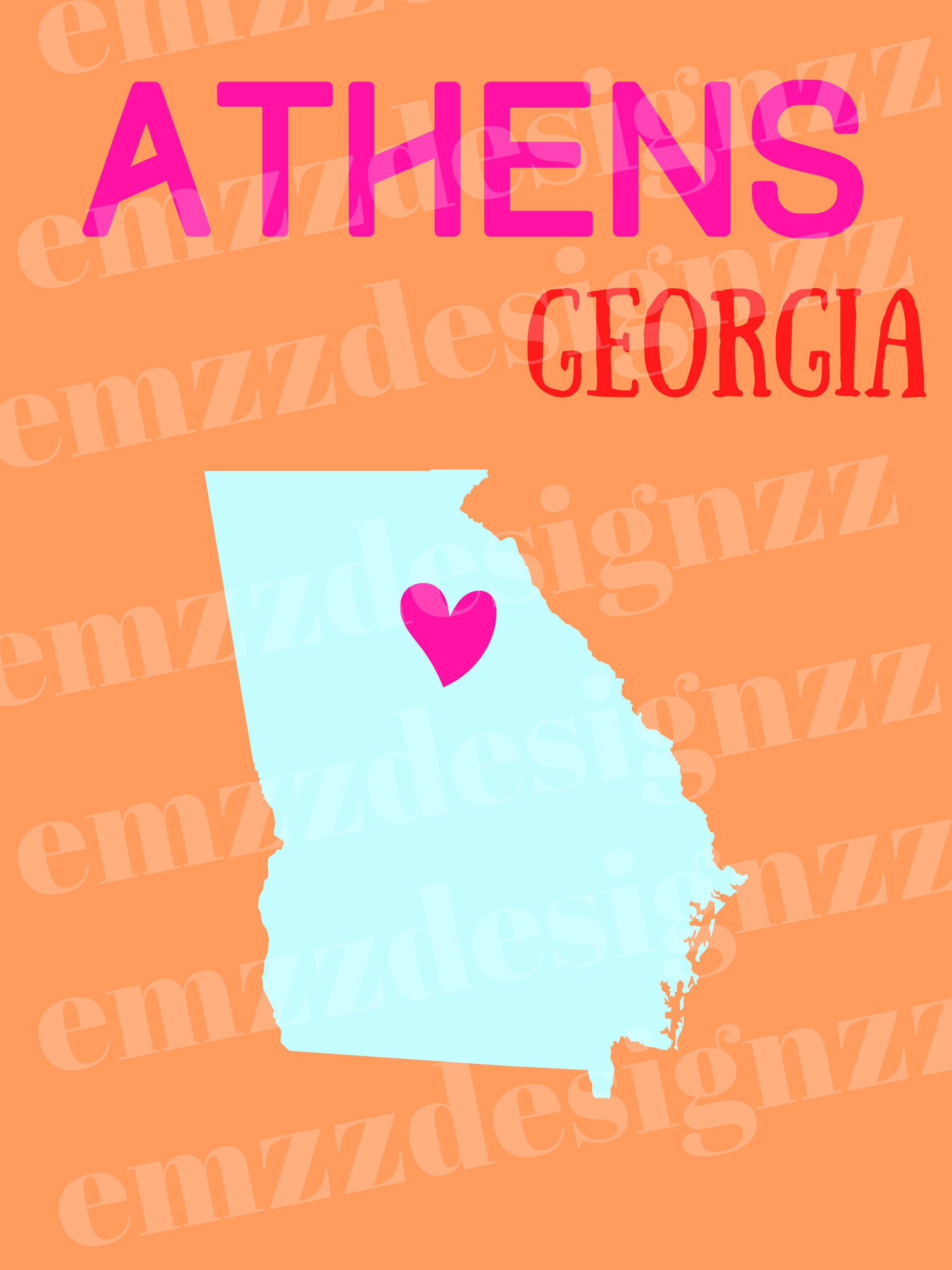 University of Georgia-uga-6 Preppy Art Prints - Etsy