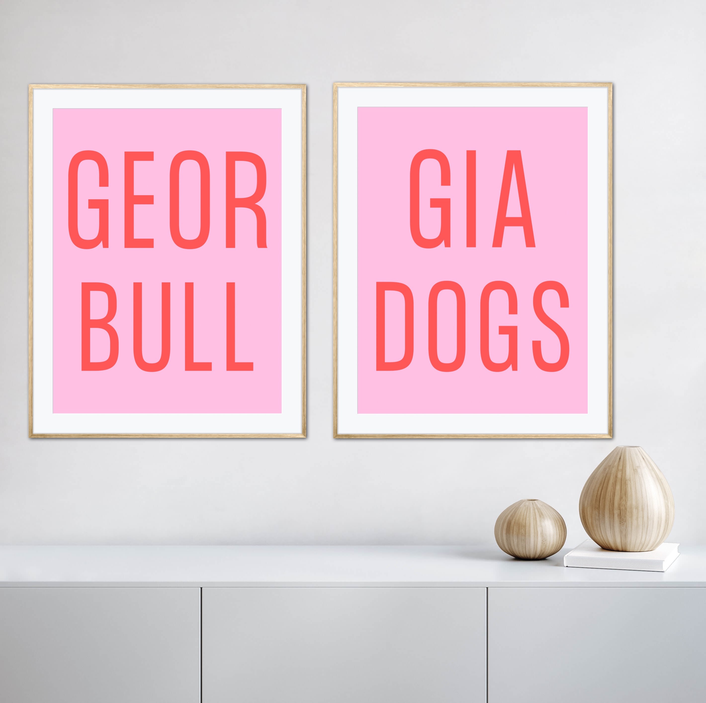 University of Georgia UGA Bulldogs Preppy Prints - Digital Download - Etsy