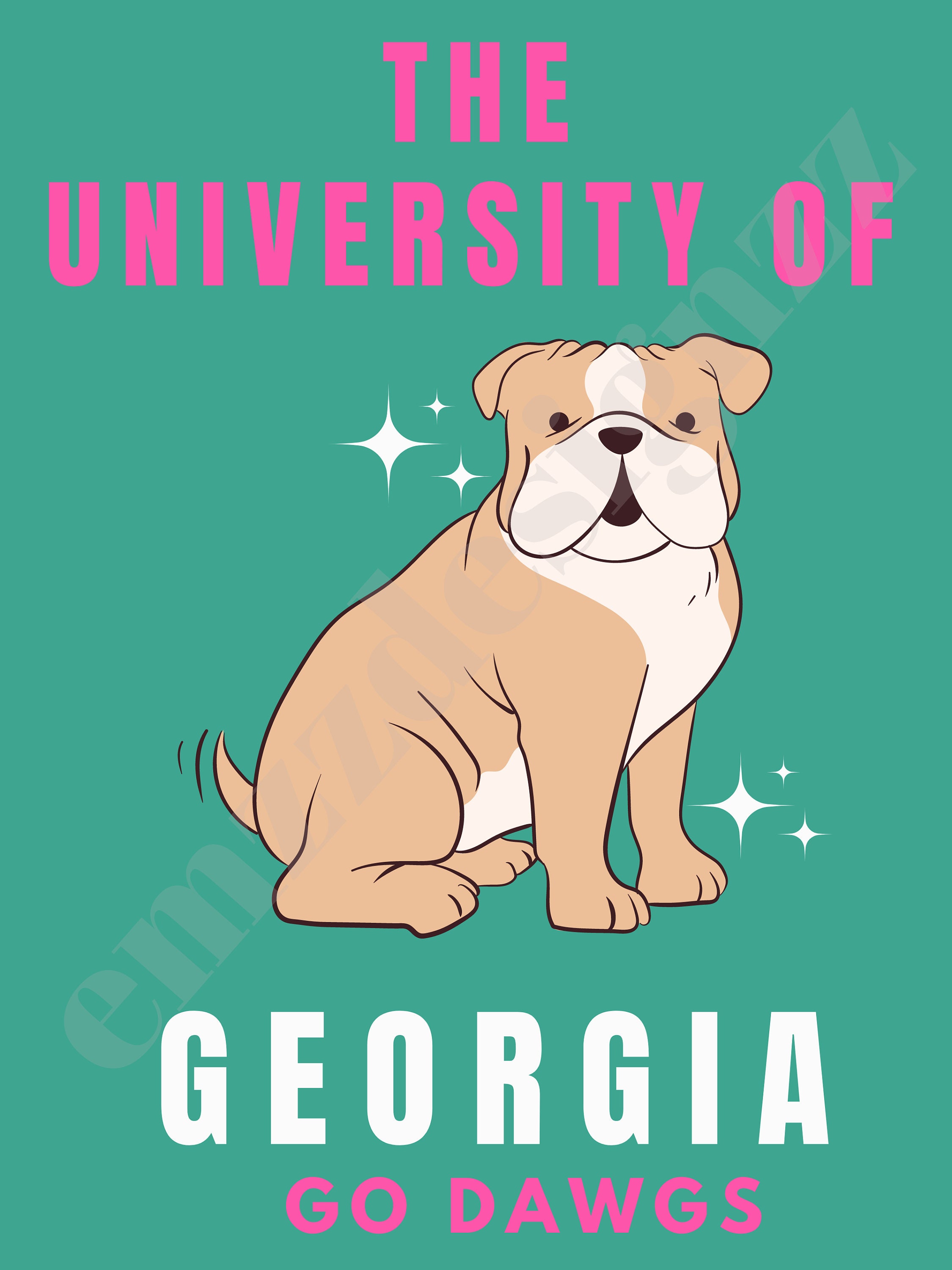 University of Georgia-uga-6 Preppy Art Prints - Etsy