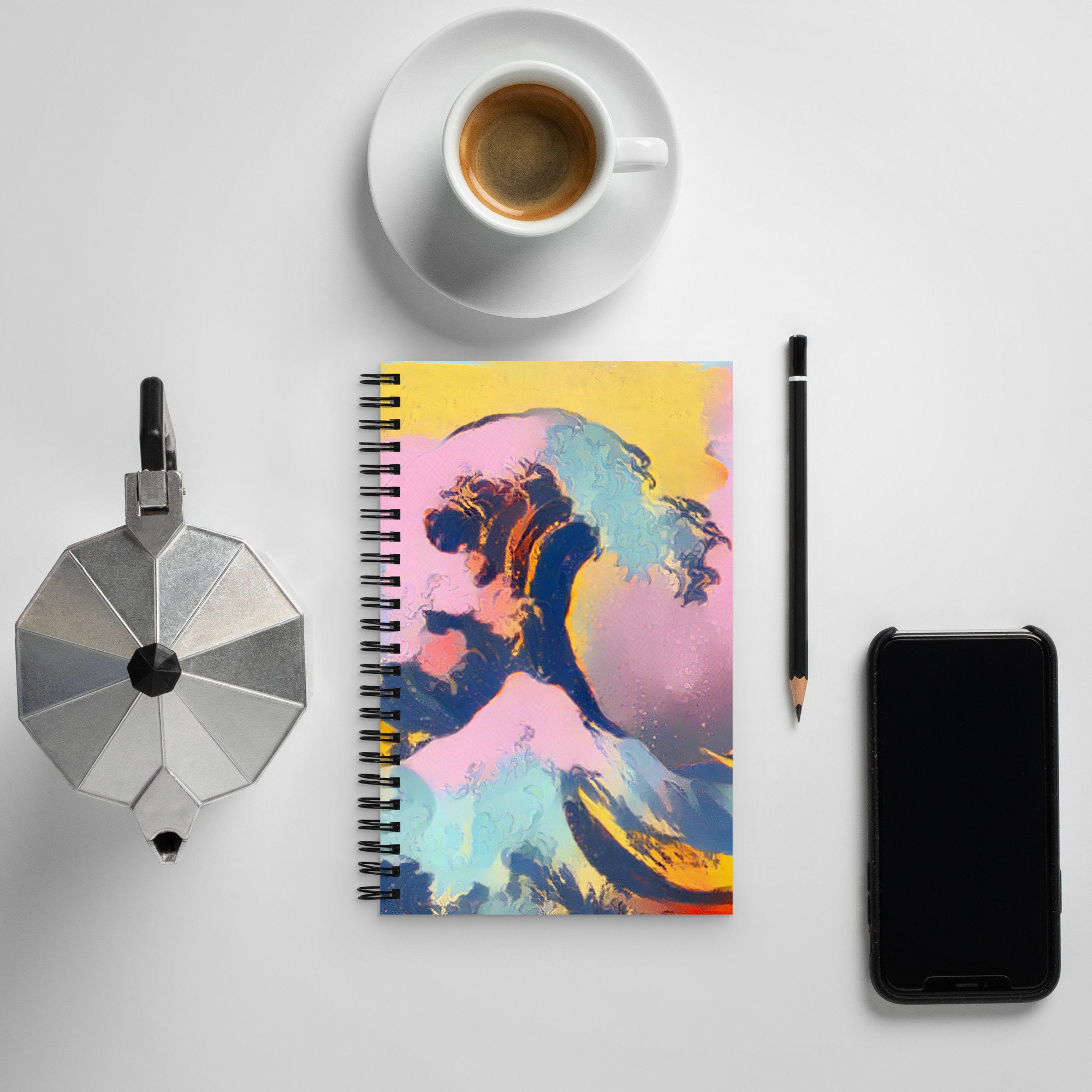 Andy Warhol Does the Great Wave Spiral Notebook Hokusai No the Great Wave off Kanagawa by Andy ...