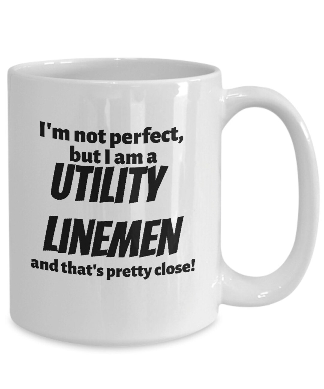 Utility Linemen Dad Mug- Future Powerline Technician, Present, Utility ...
