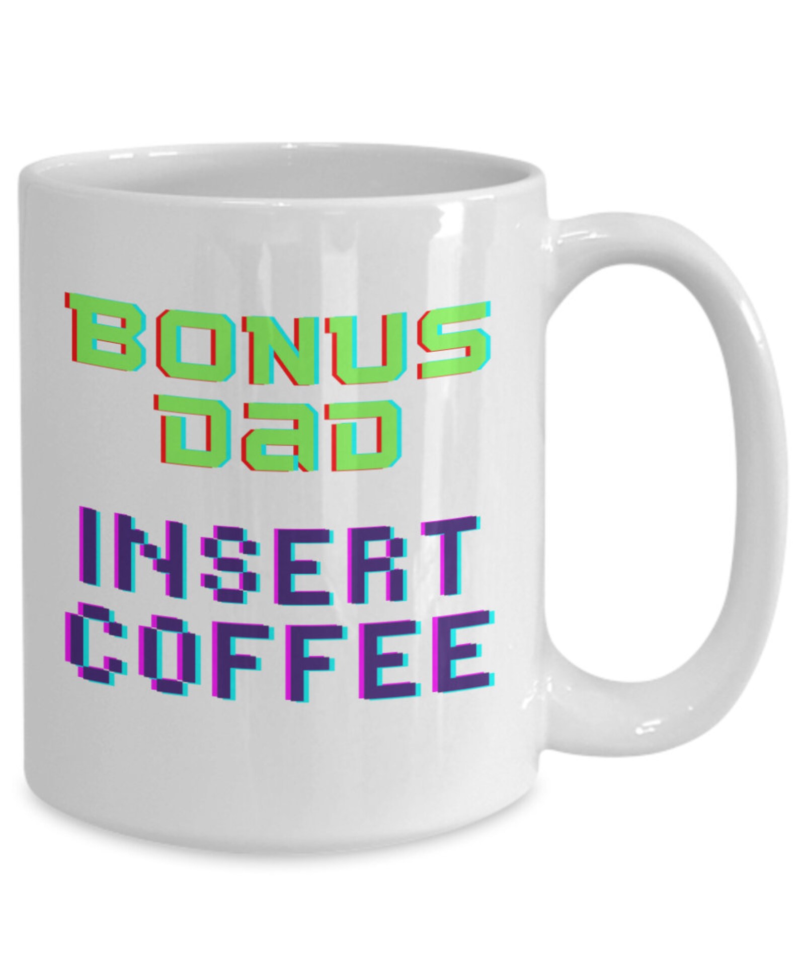 Bonus dad mug video game player coffee cup insert coffee | Etsy