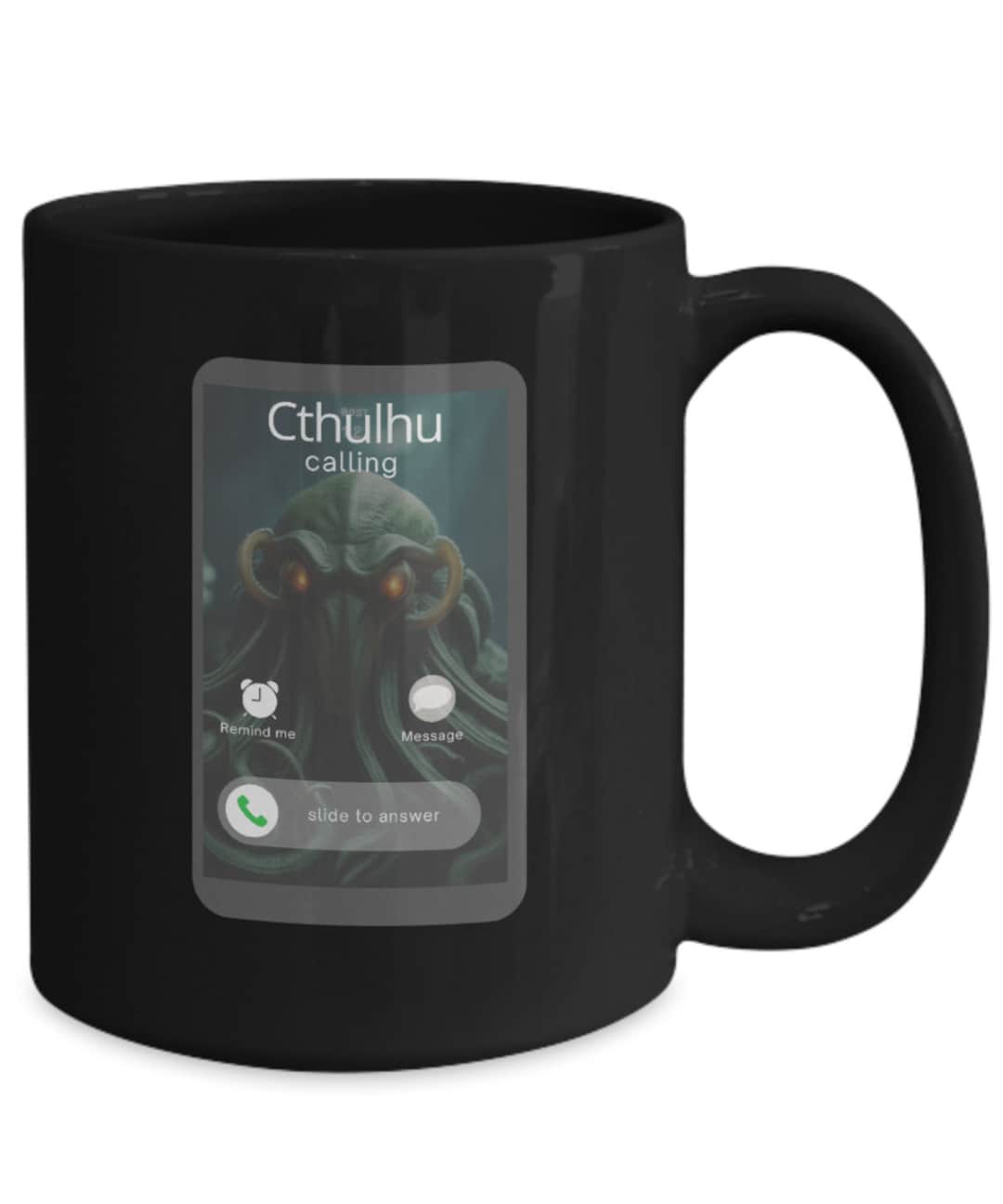 Call of Cthulhu Lovecraft Mug, Cthulhu Calling Coffee Cup, Gothic Horror Goth Gift, HP Lovecraft ...