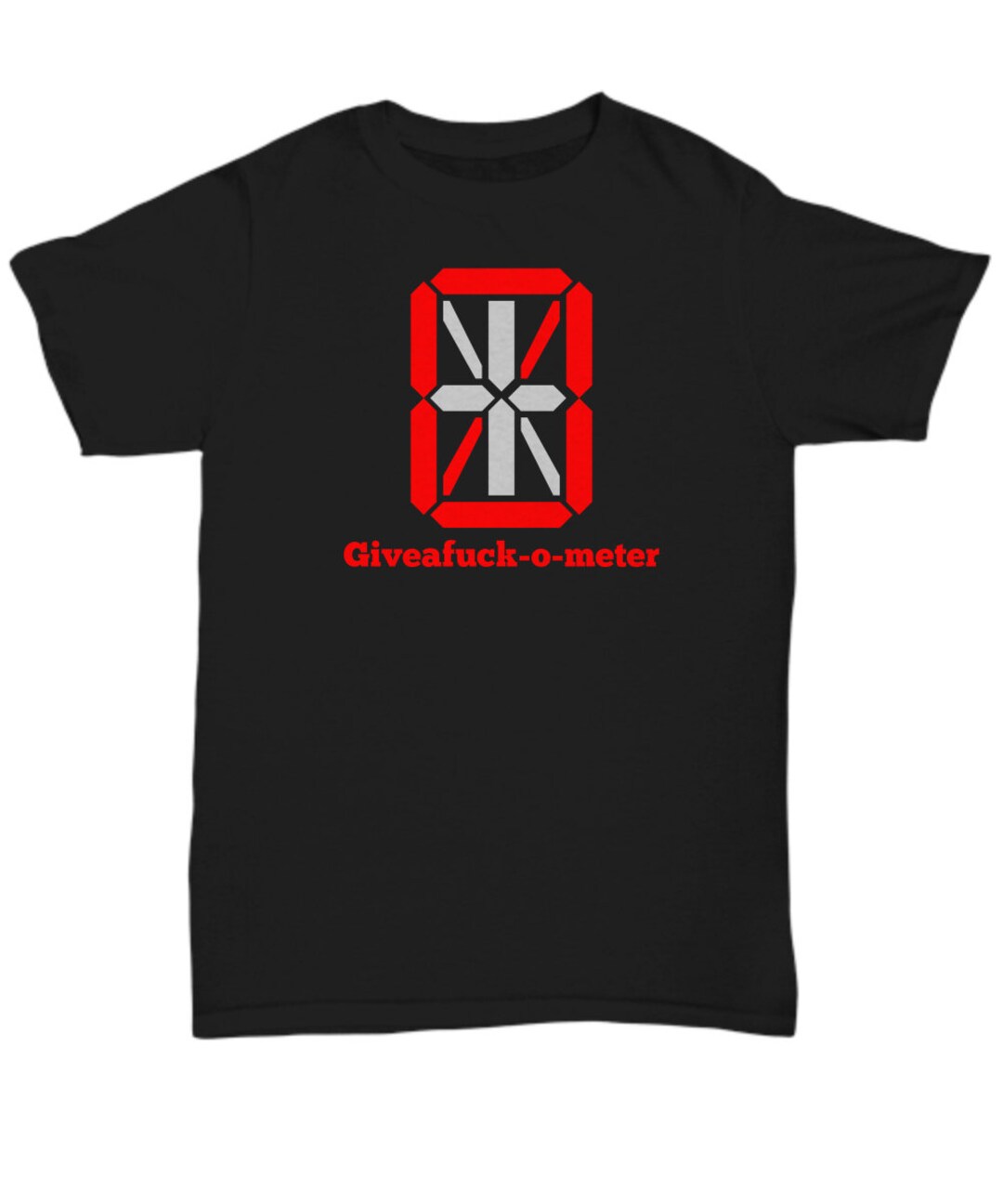 Cynical Give-a-fuck Meter T-shirt - Funny Not My Problem Coworker ...