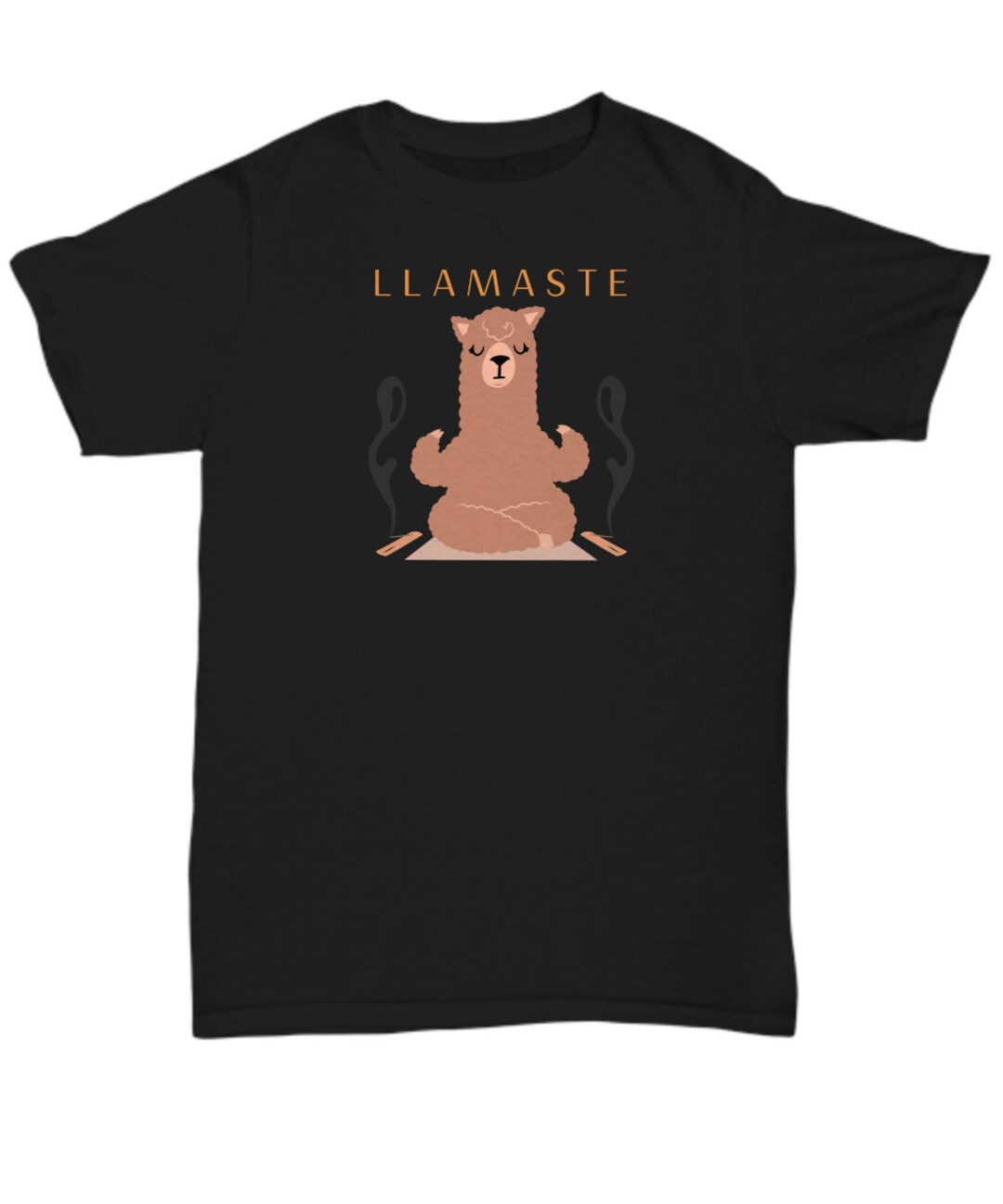Llama Yoga T-shirt, Funny Llamaste ॐ Ohm Sweatshirt, Sukhasana Easy ...