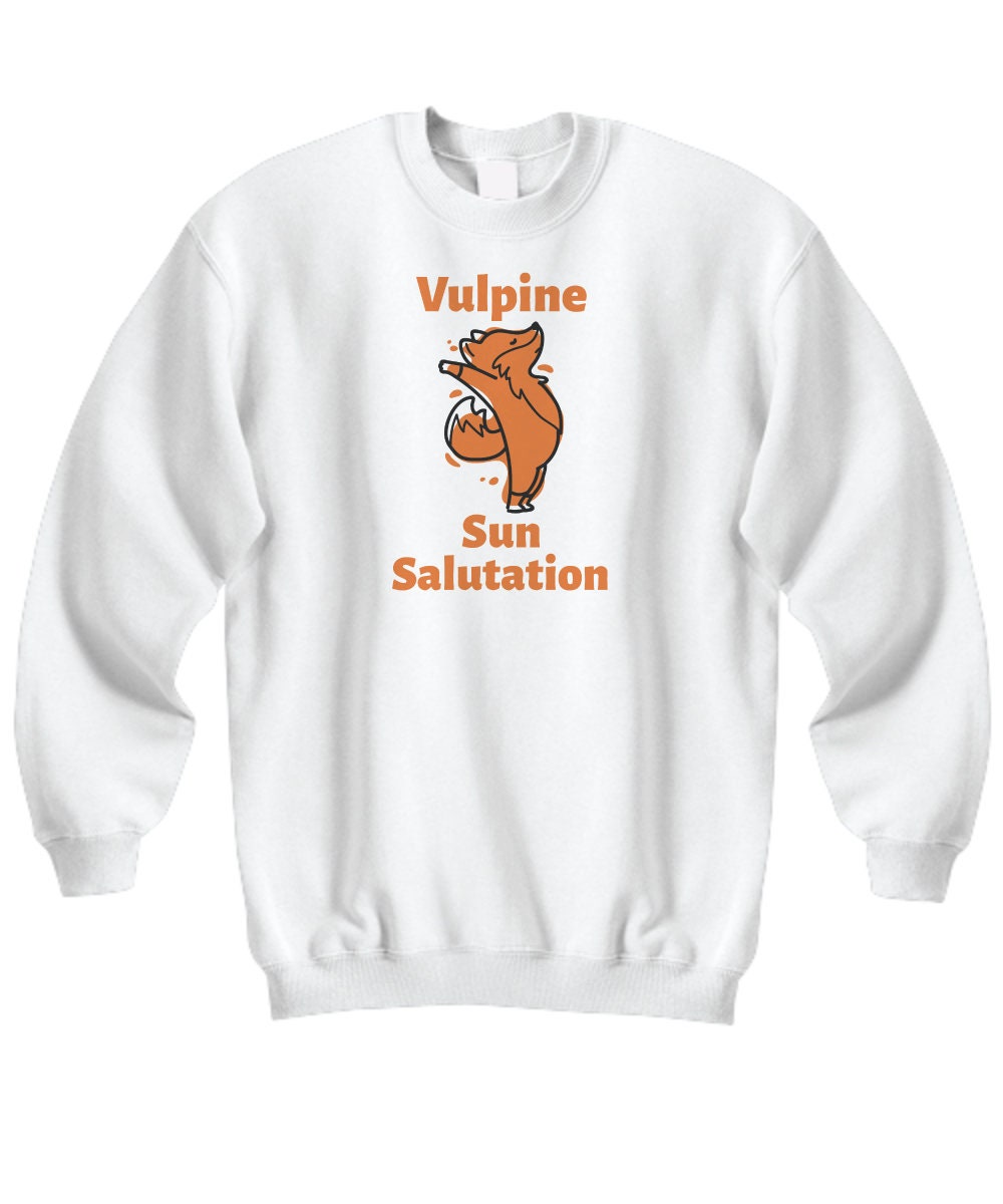 Yoga Fox T-shirt- Surya Namaskar Gifts, Vulpine Sun Salutation Shirt Yoga Poses Gifts for Women ...