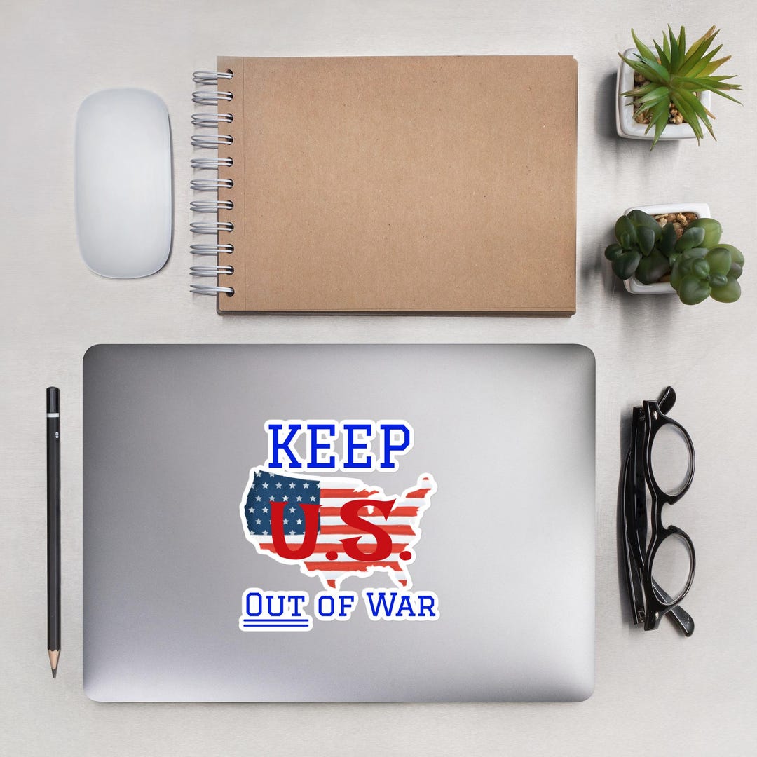 Anti-war USA Flag Sticker, Political Resistance Decal - Etsy
