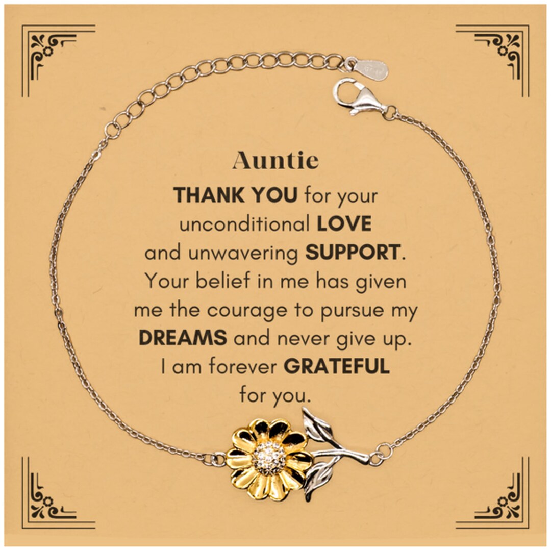 Auntie Grateful Gifts, Thank You for Your Unconditional Love ...