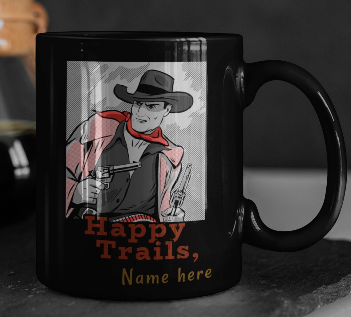 Personalized Cowboy Mug- Customized Coffee Cup for Dad From Son, Cowboy ...