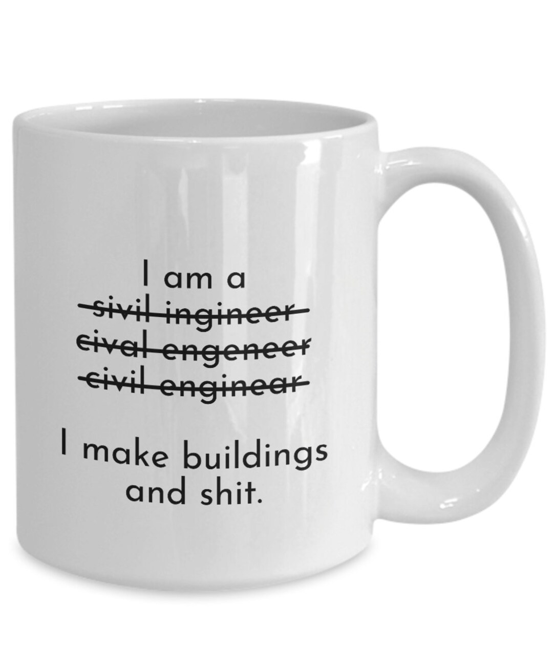 Civil Engineer Dad Mug- Civil Engineering Coffee Cup, Civil Engineer ...