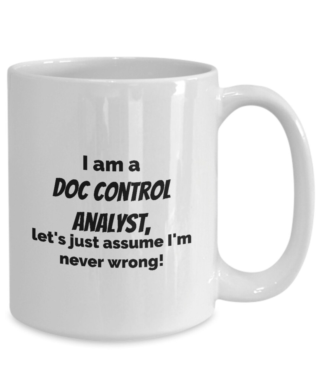 Doc Control Analyst Mug, Document Control Analyst Coffee Cup, Gift for ...