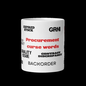Procurement Manager Dad Mug- Procurement Curse Words, Purchasing ...