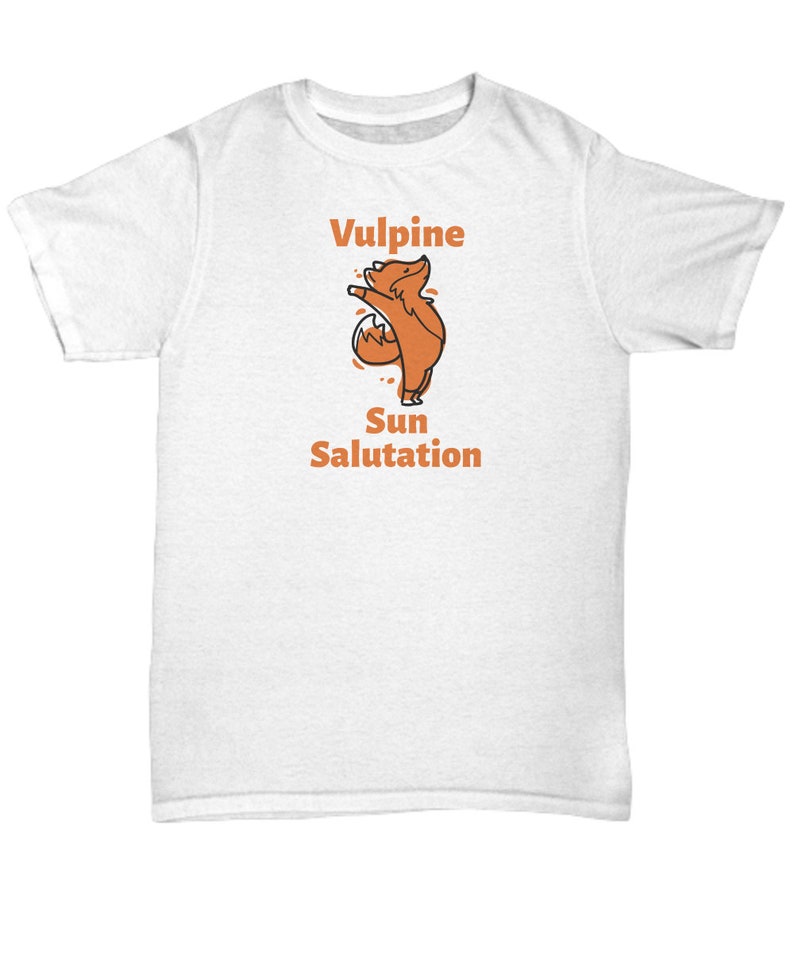 Yoga Fox T-shirt- Surya Namaskar Gifts, Vulpine Sun Salutation Shirt Yoga Poses Gifts for Women ...
