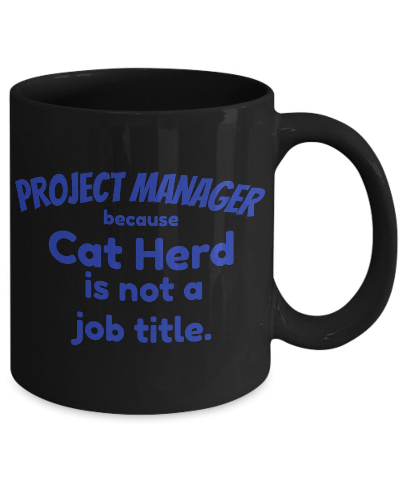 Project Manager Mug- Cat Herd Present, Scrum Master Coffee Cup, Project ...