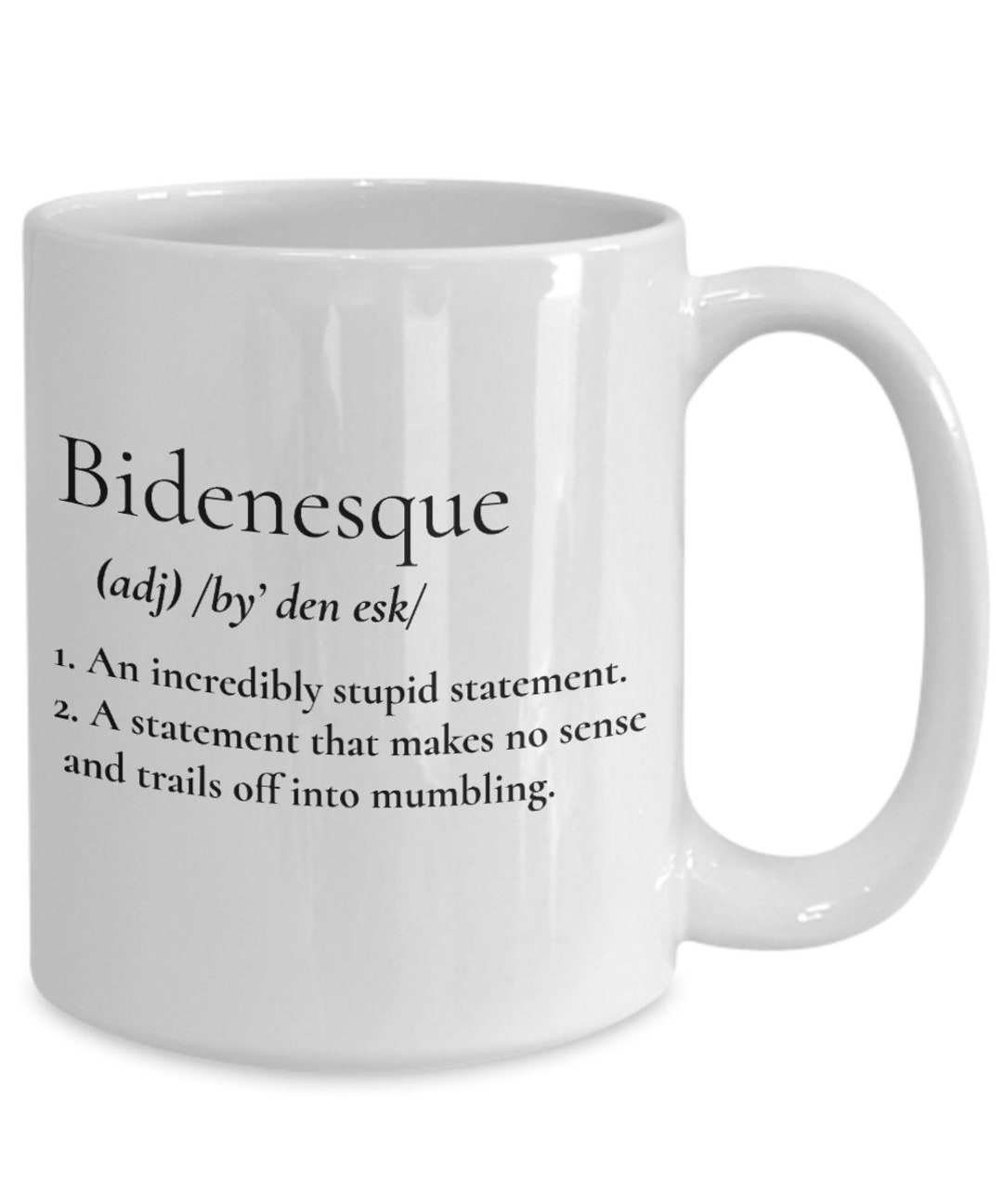 Bidenesque Definition Mug, Let's Go Brandon Coffee Cup, Libertarian ...