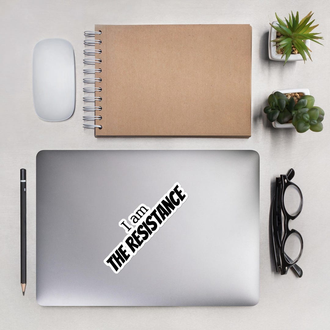 I Am the Resistance Sticker, Protest Decal, Fitness Motivation Decal ...