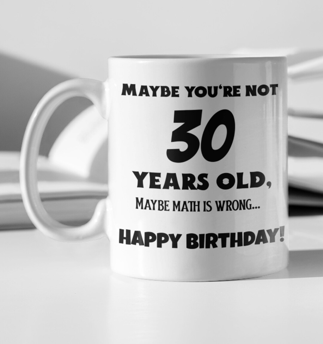 Personalized Cynical Birthday Mug - Funny Milestone Gift - Etsy