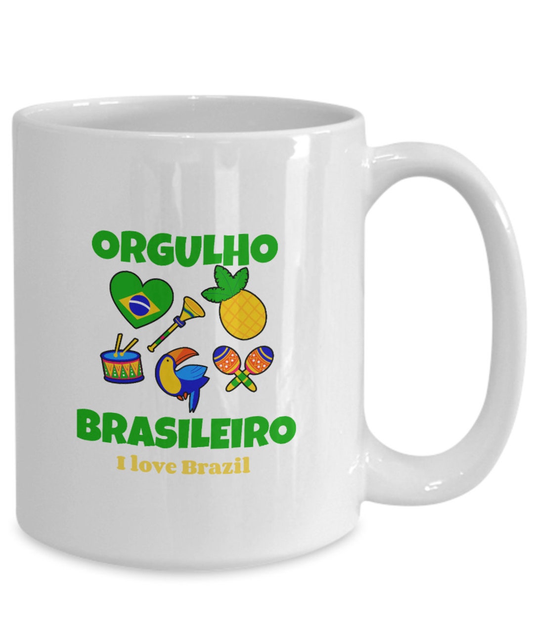 Brazilian American Mom Mug- Brazilian Pride Gifts, Mamãe From Brazil ...