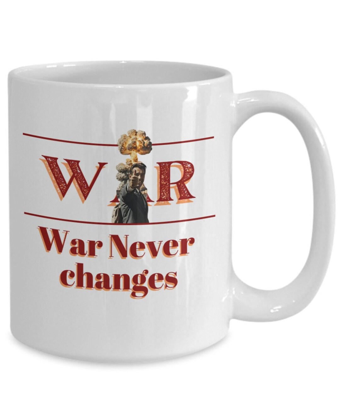 Nuclear Explosion Fallout Mug- War is Never Different Coffee Cup, Video ...