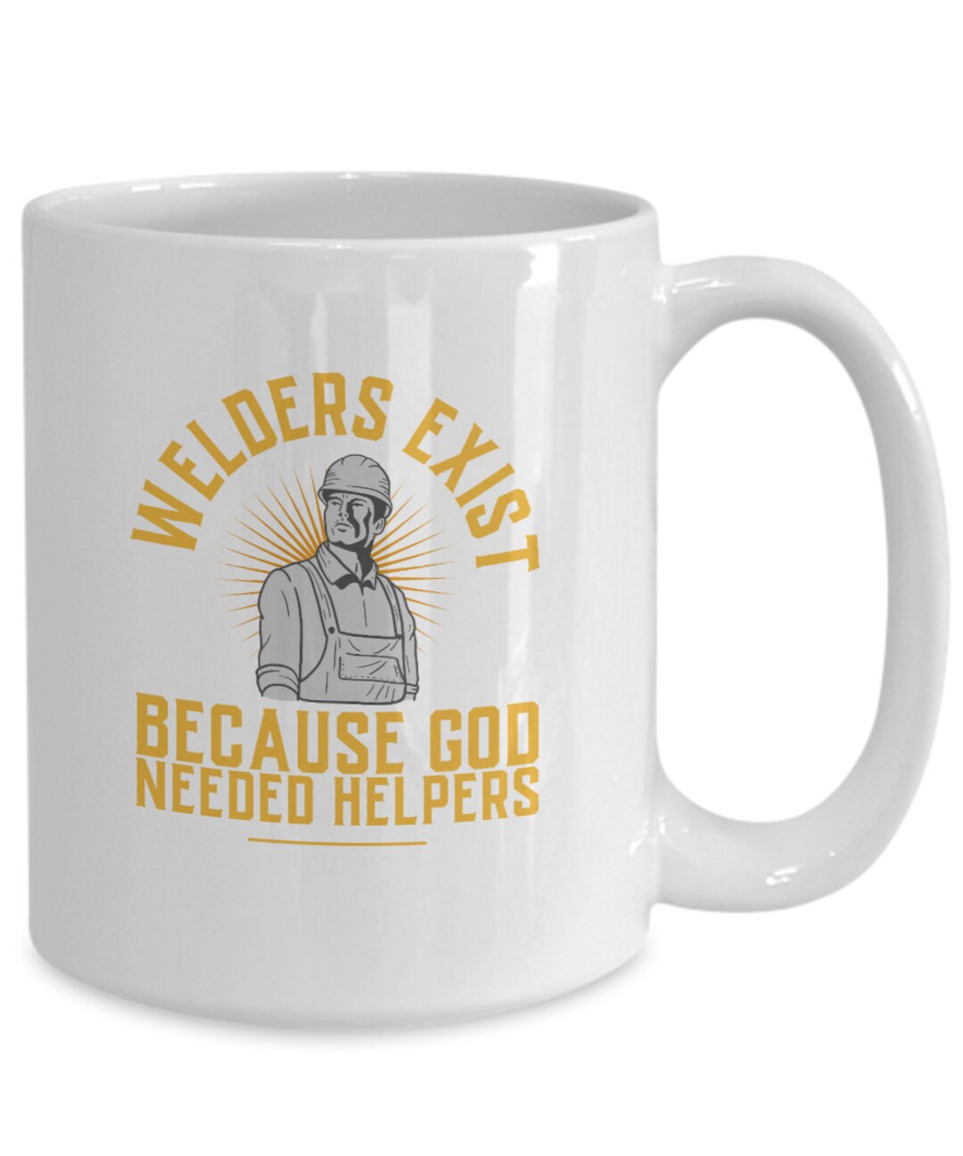 Welder Dad Mug- Welding Coffee Cup, God Made Welders, No Flux Given ...