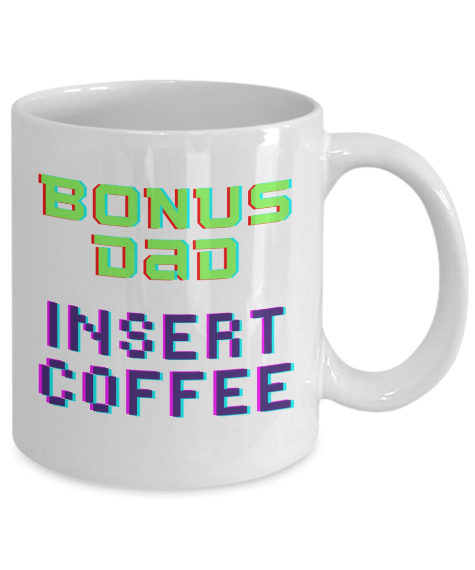 Bonus dad mug video game player coffee cup insert coffee | Etsy