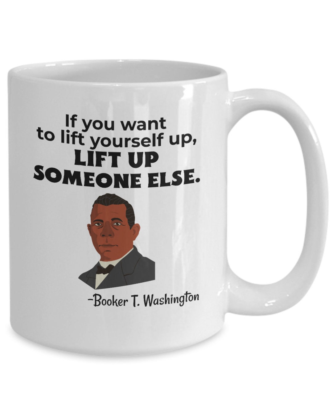 Booker T. Washington Mug, Black History Month Coffee Cup, BLM Gift ...