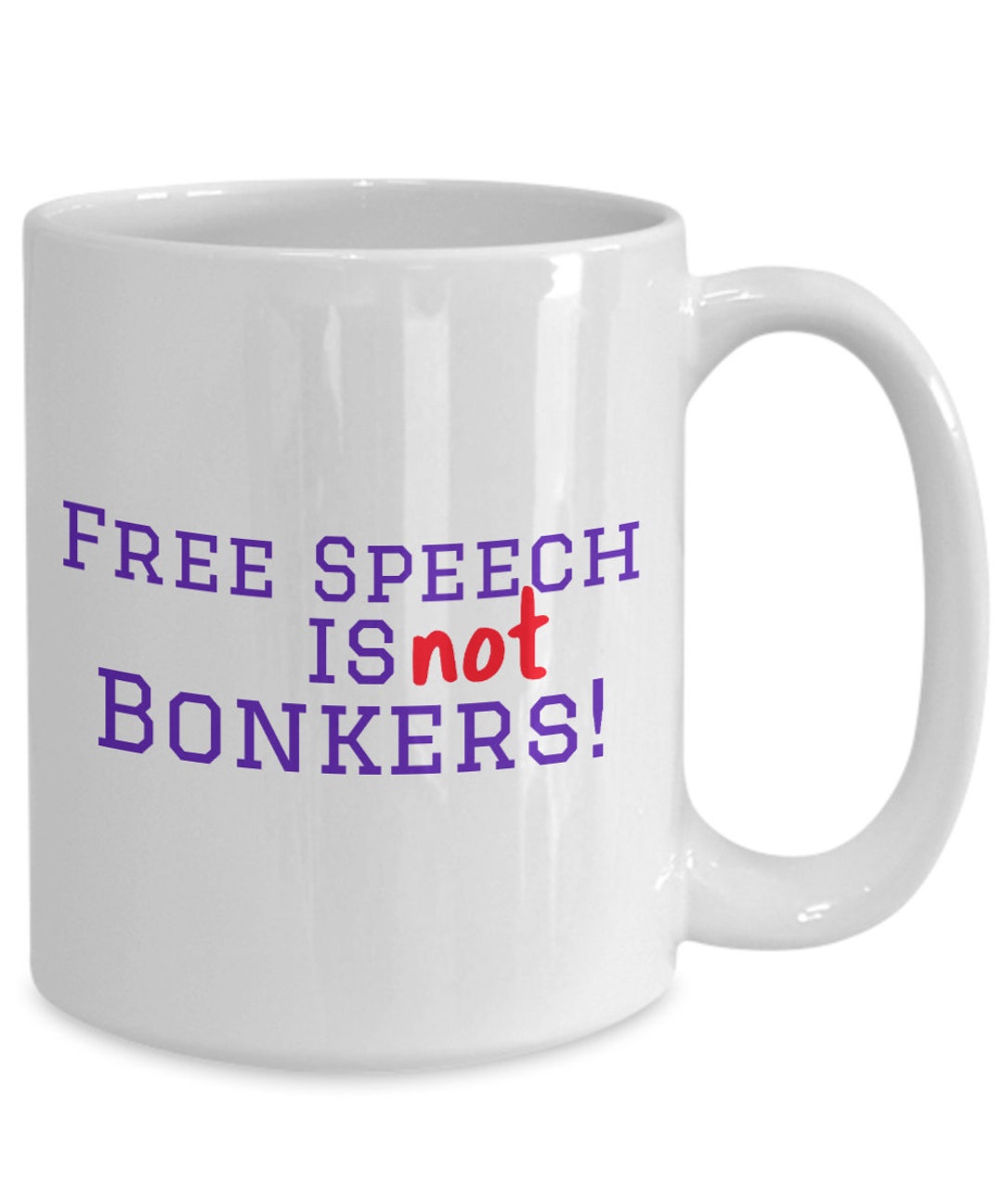 Prince Harry First Amendment Bonkers Mug- Duke of Sussex Free Speech ...