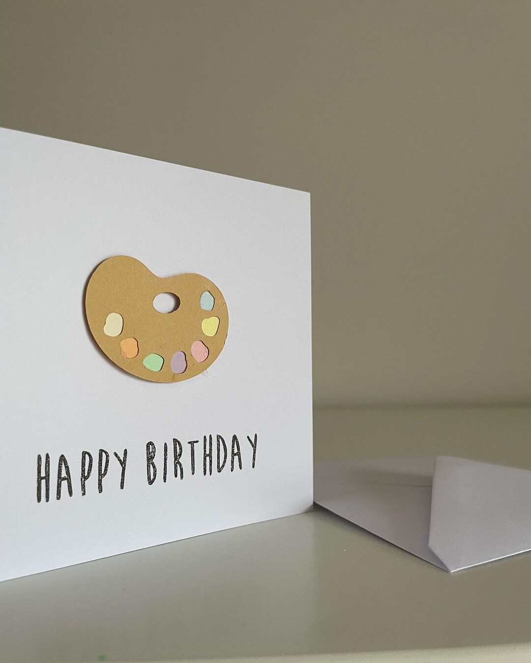 Paint Palette Birthday Card - Etsy